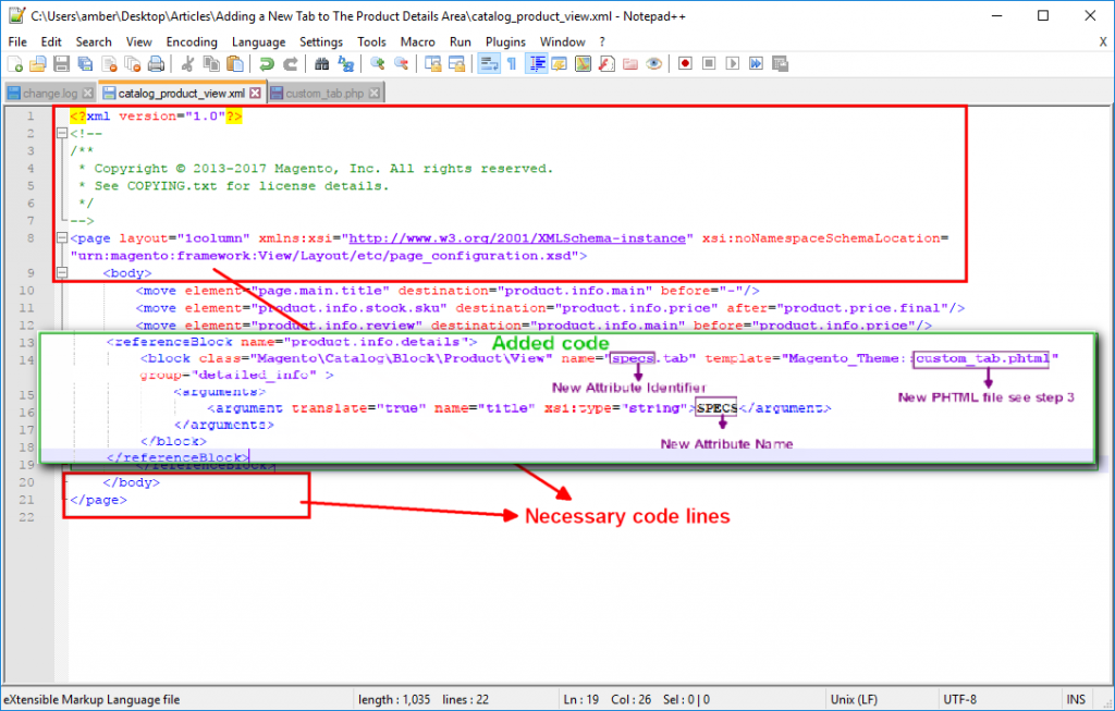 How to Create New Product Details Tabs on Magento 2 | Customer Paradigm