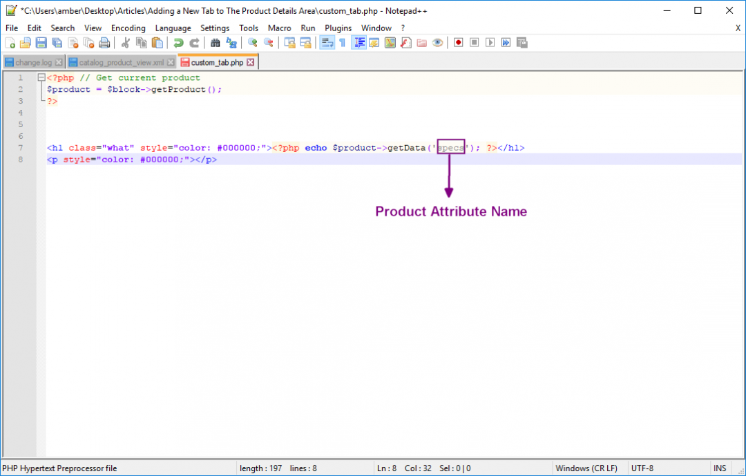 How to Create New Product Details Tabs on Magento 2 | Customer Paradigm